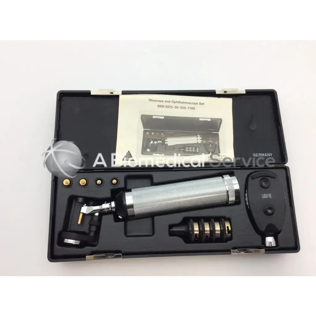 Heine 6515-00-550-7199 Otoscope & Ophthalmoscope with Case - A Biomedical – A Biomedical Service