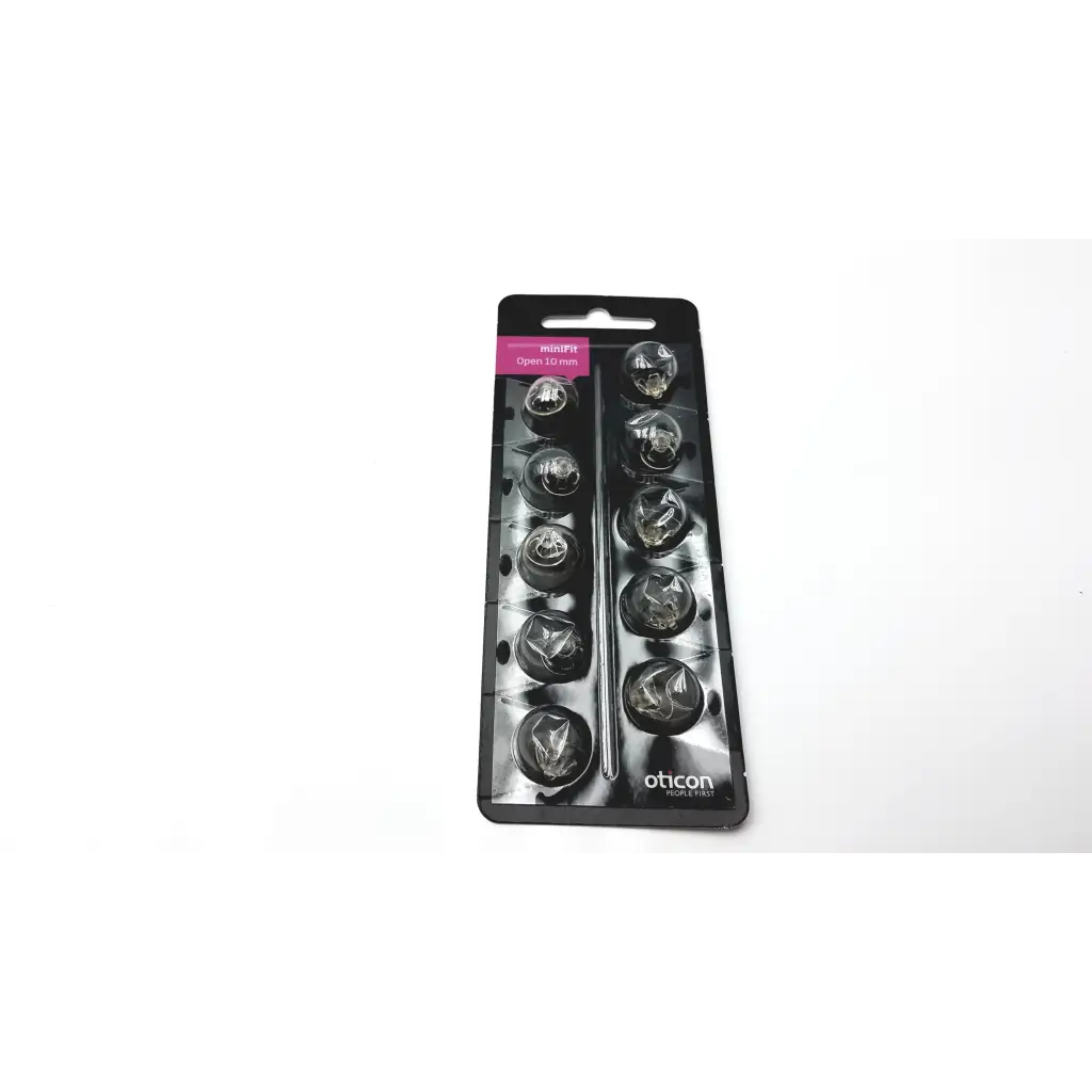 1 Pack miniFit 10mm Open Domes For Oticon Hearing Aids. 10 Domes - A ...