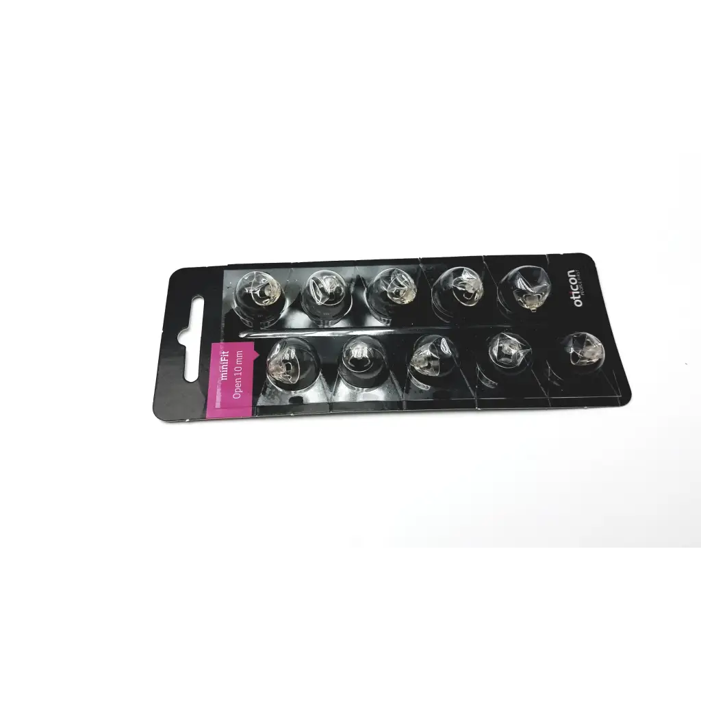 1 Pack miniFit 10mm Open Domes For Oticon Hearing Aids. 10 Domes - A ...