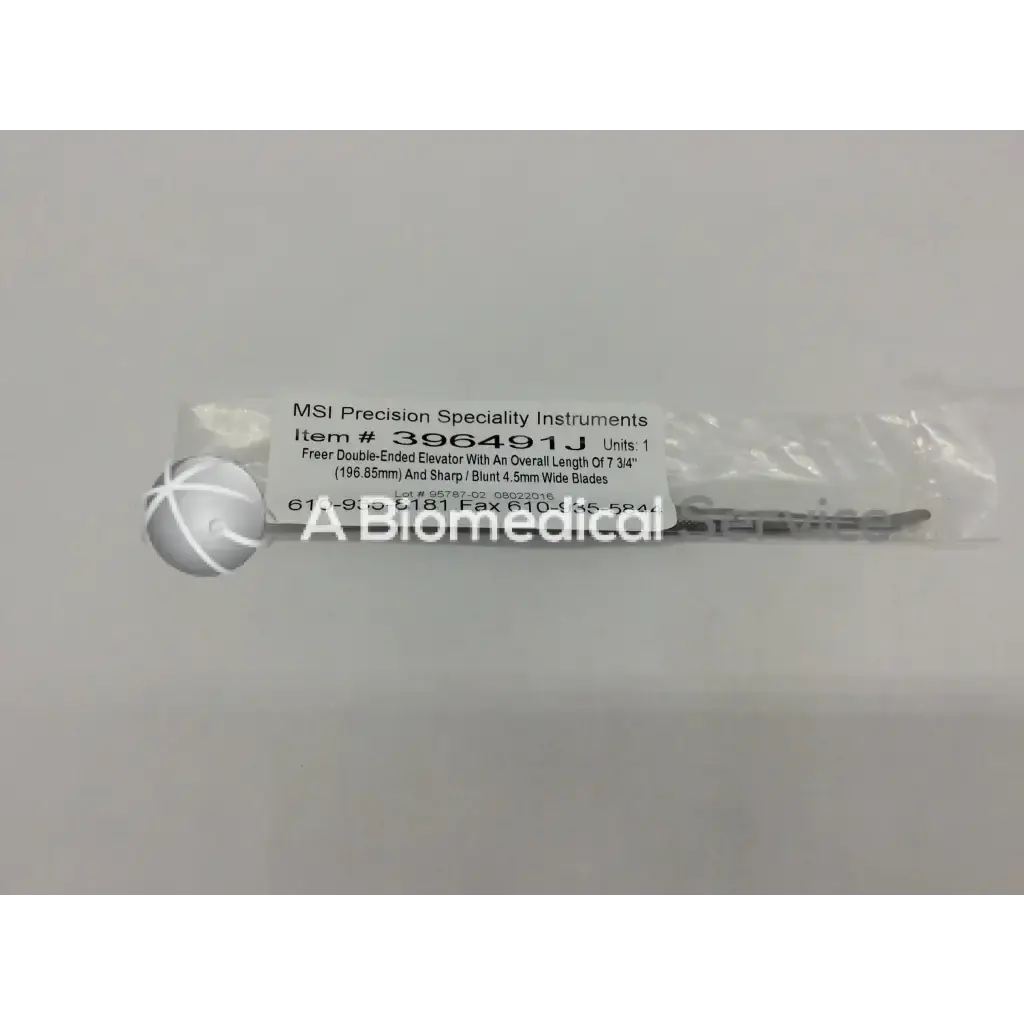 MSI Precision Specialty Instrument 396491J Freer Double-Ended Elevator ...