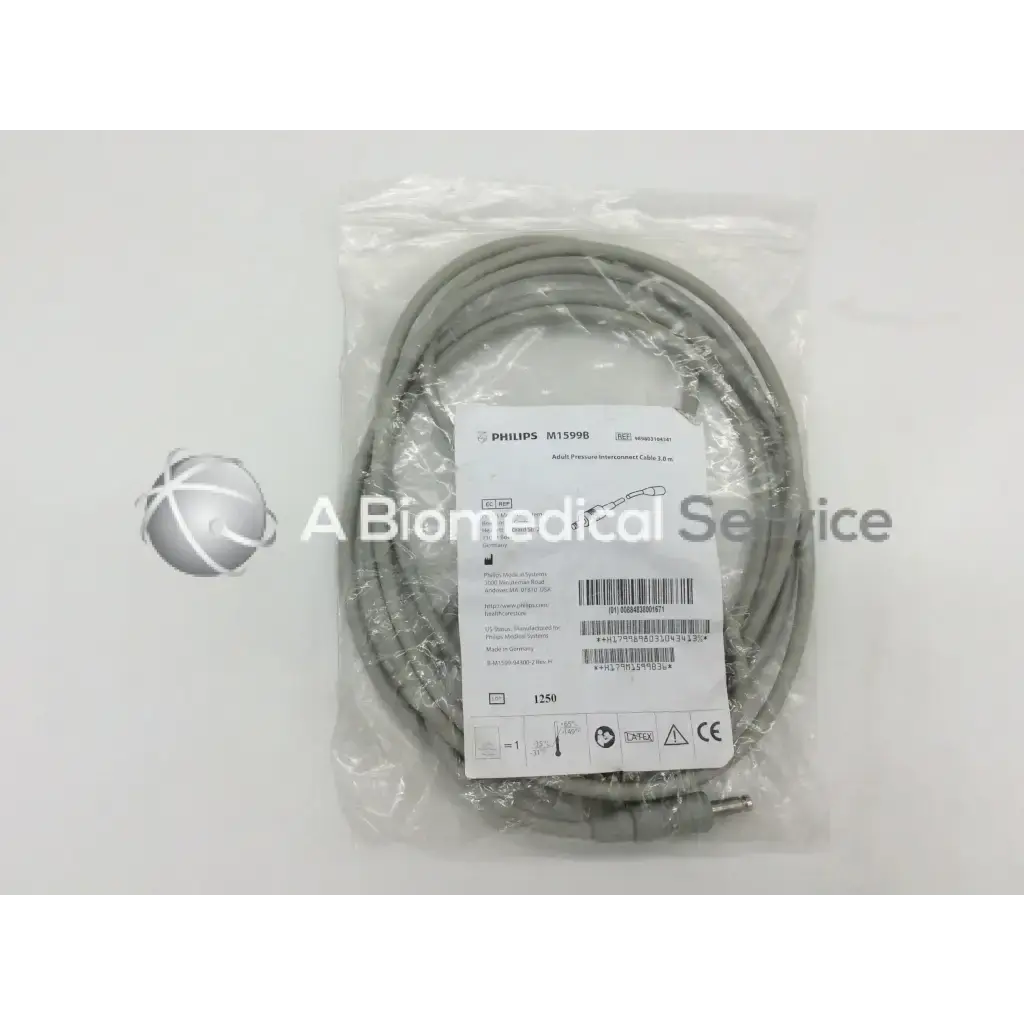 Philips M1599B Adult Pressure Interconnect Cable 3.0 m - A Biomedical ...