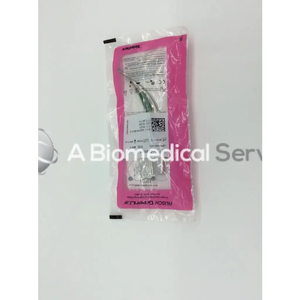 Teleflex Rusch Green Lite Mac 4 Metal Laryngoscope Blade for Fiber ...