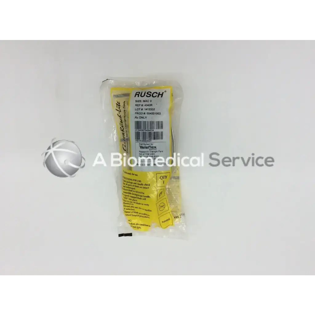Teleflex Green Rusch Lite Disposable Metal Laryngoscope Blade MAC 3 ...