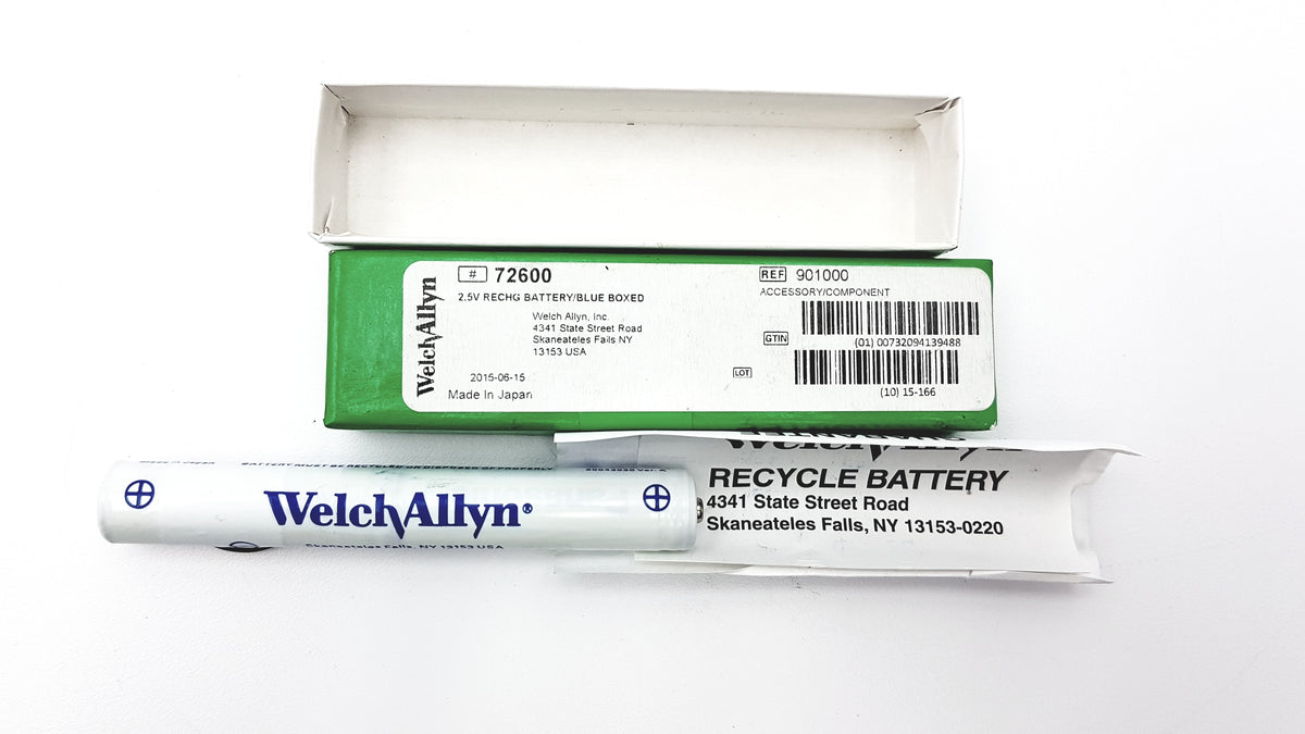 Welch Allyn 72600 Recycle Battery 2.4V 650mAh (1.56 Wh) – A Biomedical ...