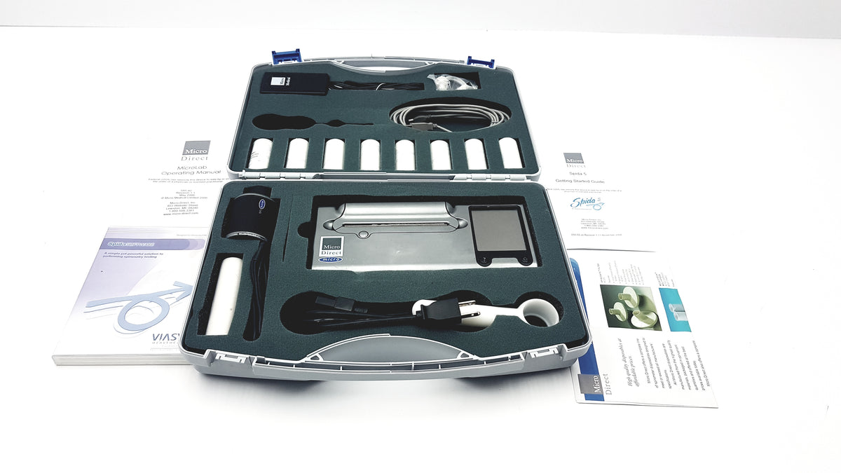 Micro Direct MicroLab Spida 5 Portable Spirometer with Access Case – A ...
