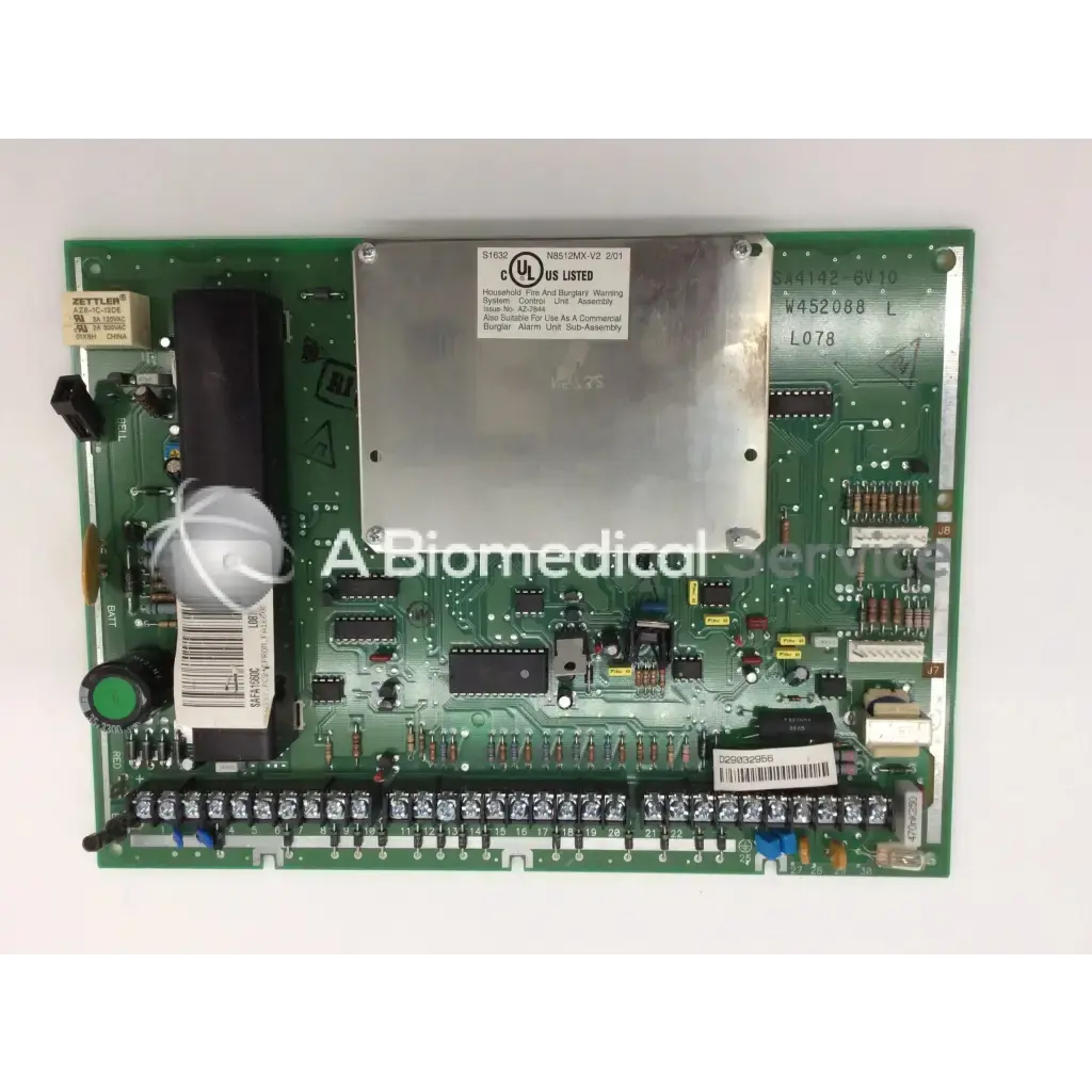 Honeywell N8512MX-V2 Security Alarm SA4142-6V10 Board - A Biomedical ...