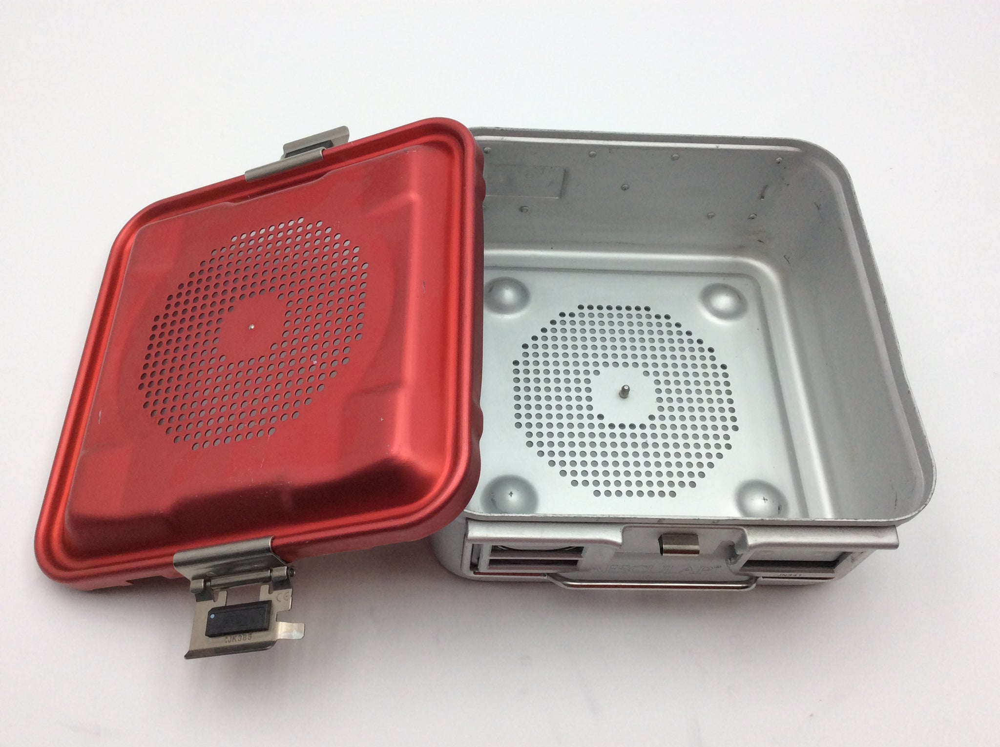 Aesculap JN341 Half-Size Perforated Retention Plate Sterilization Cont ...