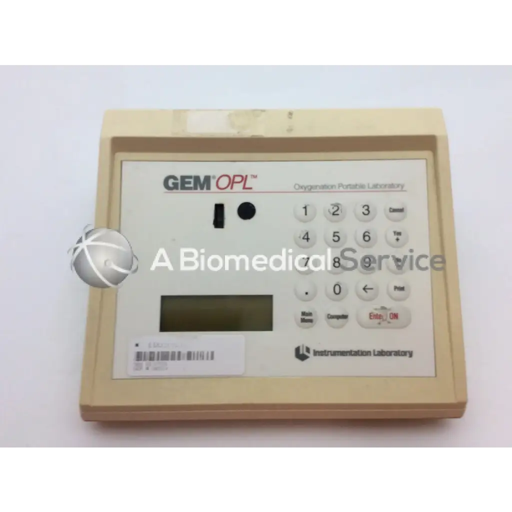 GEM OPL Instrumentation Laboratory Oxygenation Portable Laboratory ...